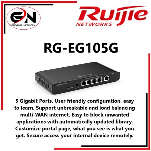 Jual Ruijie Reyee RG-EG105G Series Cloud Managed Router - Jakarta Pusat ...