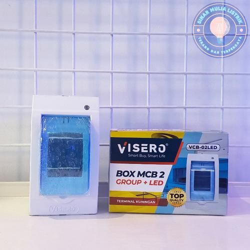 Jual Box MCB 2 Group + LED / Fuse Box Outbow Visero VCB-02LED - 2Group ...