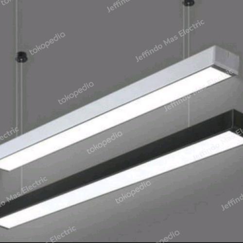 Jual Lampu gantung office kosongan 120cm lampu T8 LED 2x18w isi 2 lampu ...