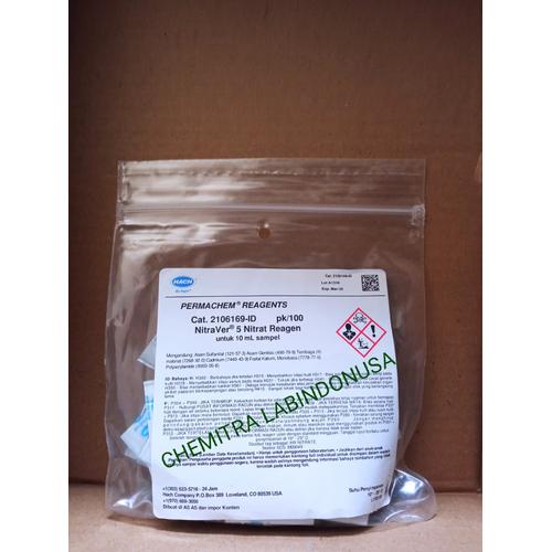Jual HACH 2106169 NitraVer 5 Nitrate Reagent Powder Pillows, 10 mL, pk ...