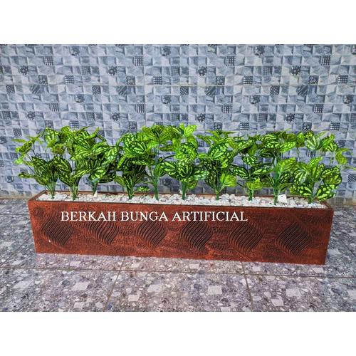 Promo Partisi Daun Grup Artificial Tanaman Plastik Hiasan Dekorasi ...