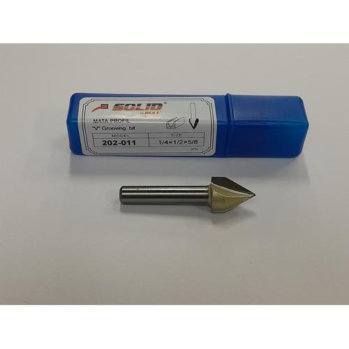 Jual Solid 202-011 Mata Router / Profil Vee Groove Bits 60 Derajat ...
