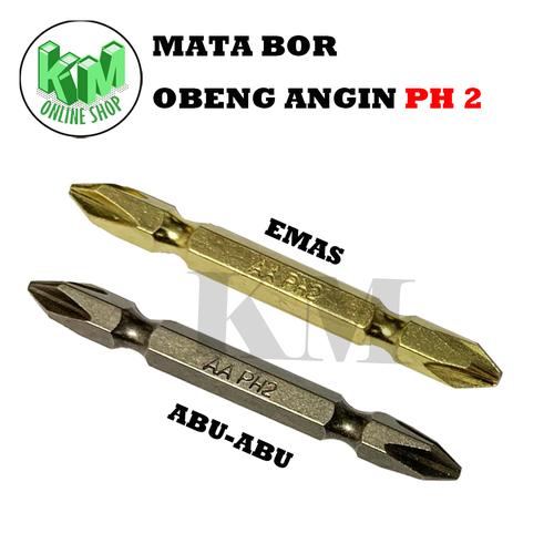 Promo Mata obeng skrup sekrup angin PH2 (+) mata bor obeng Gypsum ...