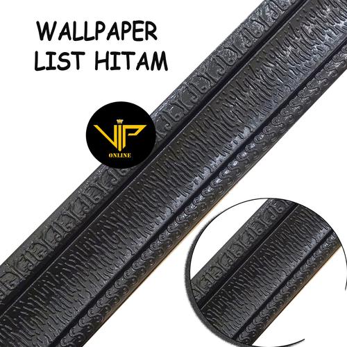 Jual VIP Wallpaper List Hitam Foam 3D Wallborder Foam 3D Stiker Dinding ...