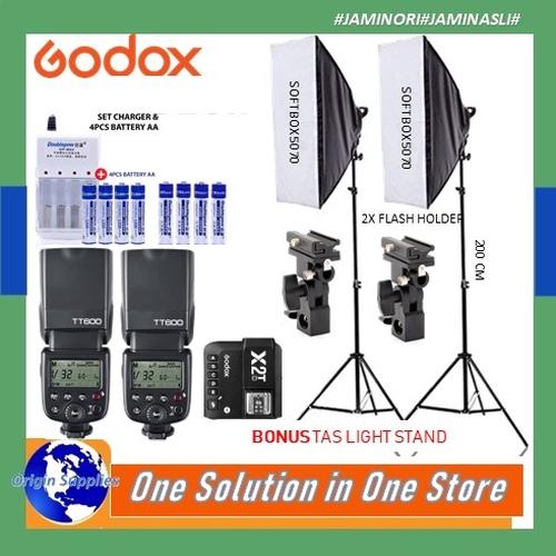 Jual Paket Flash Godox TT600 Universal + Trigger X2T + Softbox 5070 ...