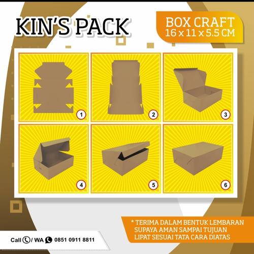 Jual Dus Polos 16 x 11 x 5.5 Box Kotak Kue Snack Roti Kardus Kraft ...