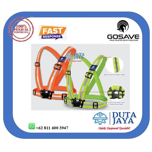 Jual Rompi Safety Proyek V Elastis karet scotlite hijau Gosave Go Save ...