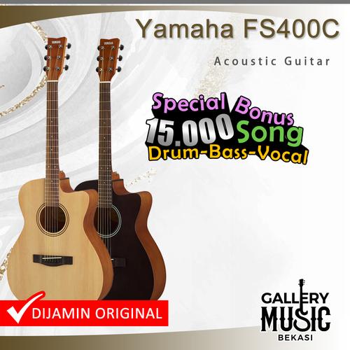Jual Yamaha FS 400C Gitar Akustik Original /FS400C/FS 400 C Acoustic Guitar - Natural Satin ...