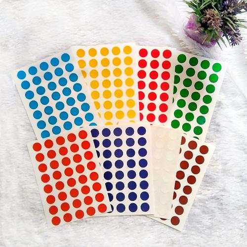Promo DOT STICKER WARNA | Sticker Bulat | Sticker Deco - Fullset - Kab ...