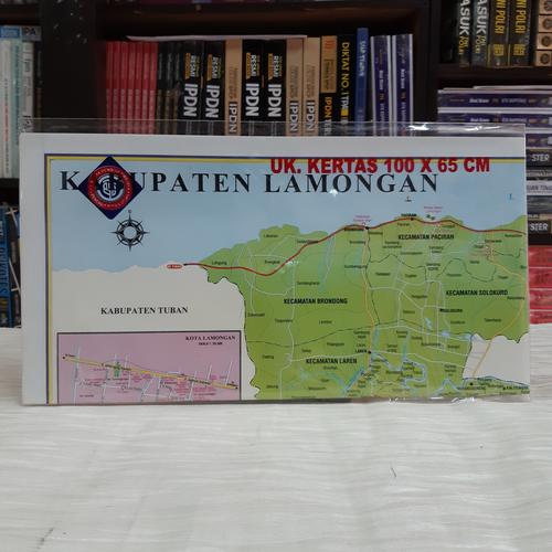 Jual PETA KABUPATEN LAMONGAN LIPAT UKURAN 100×65 CM - Kota Bandung - A4 ...