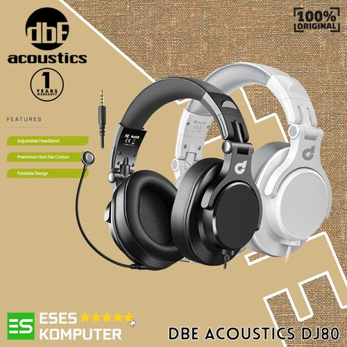 Jual Headset dbE DJ80 | High Quality Foldable DJ Headphone - DJ80 White ...