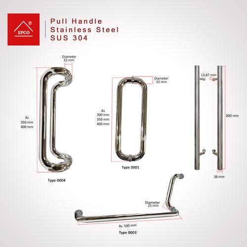 Jual PULL HANDLE/HANDLE C/GAGANG PINTU STAINLESS STEEL TIPE 001 - Kota ...