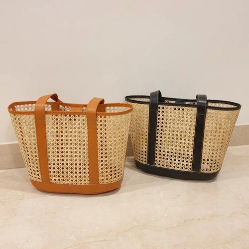 Jual Ocean Rattan Bag - Tas Pantai Rotan Open Webbing, Handmade Rattan ...