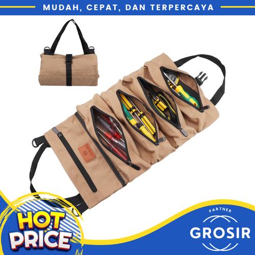 Jual Tool Bag Tas Perkakas Canvas Roll Multifungsi Tempat Tools ...