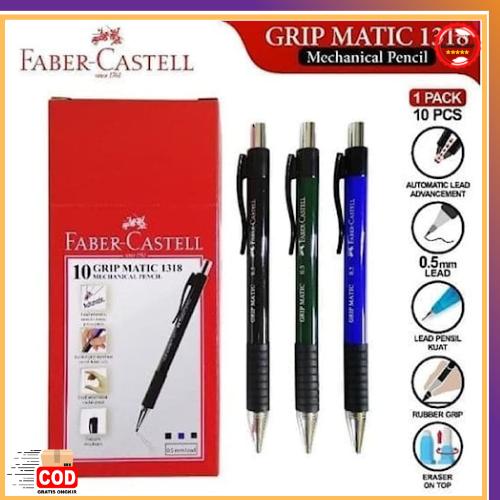 Jual Mechanical Pencil Pensil Mekanik Grip Matic & Tri Click Faber ...