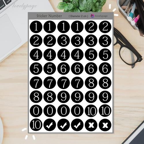 Jual STIKER LABEL BULAT HURUF ALFABET ANGKA AESTHETIC (LEBIH BESAR ...