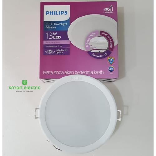 Jual Philips Meson 13 Watt Lampu LED Downlight Bulat Tanam Plafon Murah - Putih (6500K) - Kota ...