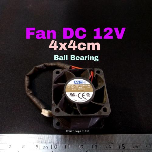 Jual Fan DC 12V 4x4 cm tebal 2,8cm kipas 0,45A cooling ori merk AVC asli - Kota Bandung - Power ...