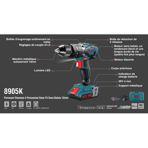 Jual Ronix Model 8905K Brushless Rotary Electric Power Hammer Drill ...