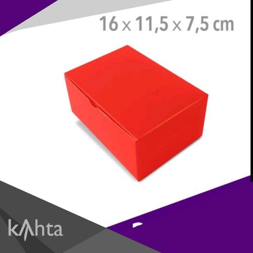 Jual Dus Kue Snack box Kotak Brownies Bolu Cake Ogura hitam - Merah ...