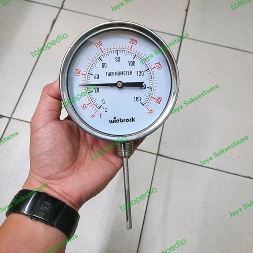 Jual Thermometer / Termometer Raket Stainless Steel 4" inch 160 Derajat ...