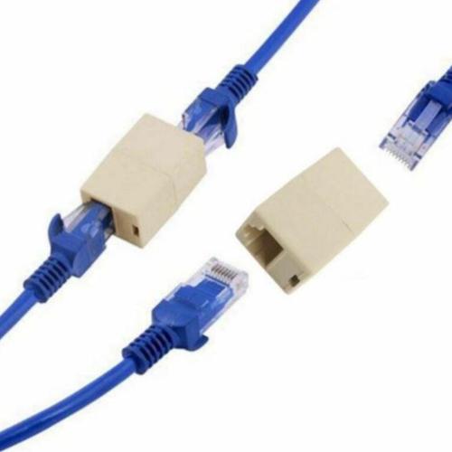 Jual Jack Sambungan Kabel LAN RJ45 I Konektor SOCKET Extention Sambung ...
