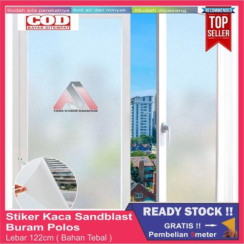 Jual Stiker Sticker Kaca Film Jendela Rumah Sanblast Buram Lebar 122cm ...