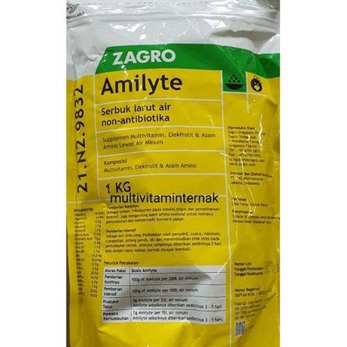 Jual BEST Vitamin Hewan Ternak Amilyte Zagro 1kg - Jakarta Barat ...
