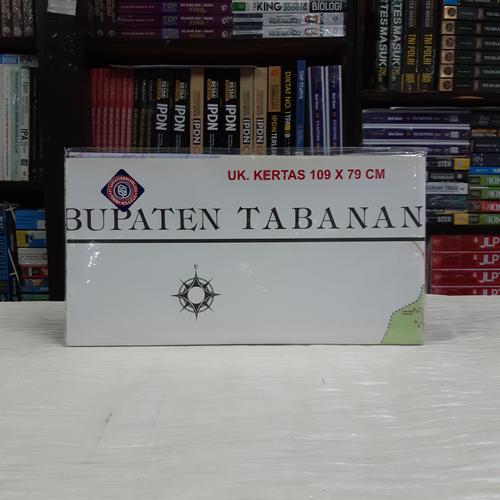 Jual PETA KABUPATEN TABANAN LIPAT UKURAN 109 X 79 CM - Kota Bandung ...