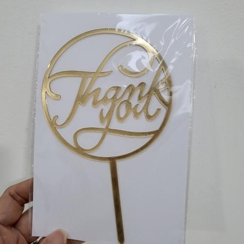Jual Topper Thank You acrylic Topper cake Thank you - Kota Tangerang ...