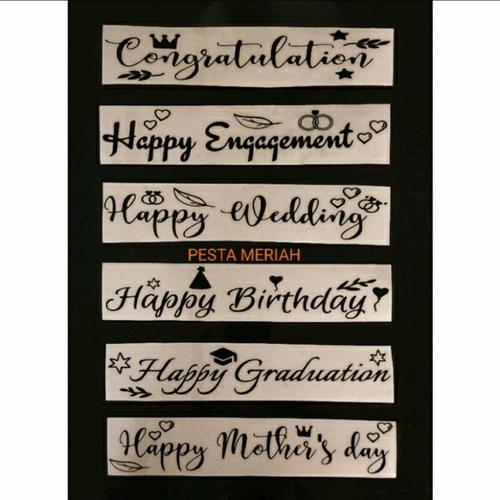 Jual STICKER BALON PVC / STICKER HAPPY BIRTHDAY /STICKER DEKORASI BALON ...