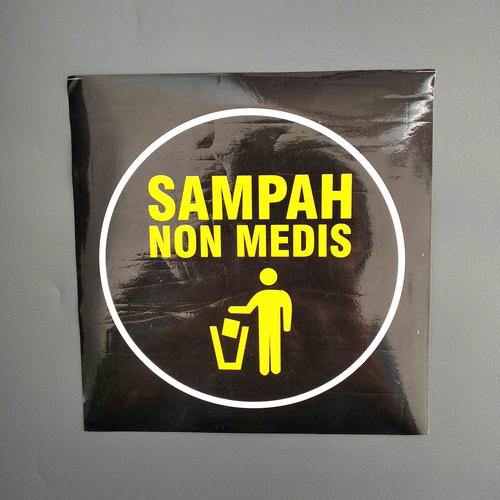 Jual Sticker sampah | Sticker sampah non medis | STICKER EDUKASI SAMPAH ...