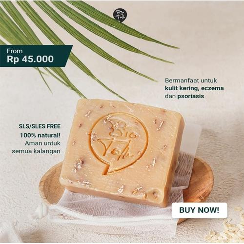 Jual Bio Talk Herbal Handmade Honey Goats Milk Sabun Biotalk BPOM Soap ...