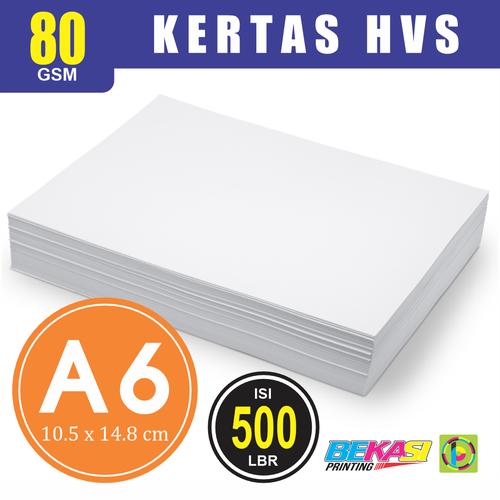 Jual Kertas HVS 80 GSM Ukuran A6 (10,5 x 15 cm) - 1 RIM isi 500 lembar ...