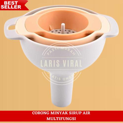 Jual Set Corong Minyak Air Sirup Mulut Lebar Dengan Penyaring ...