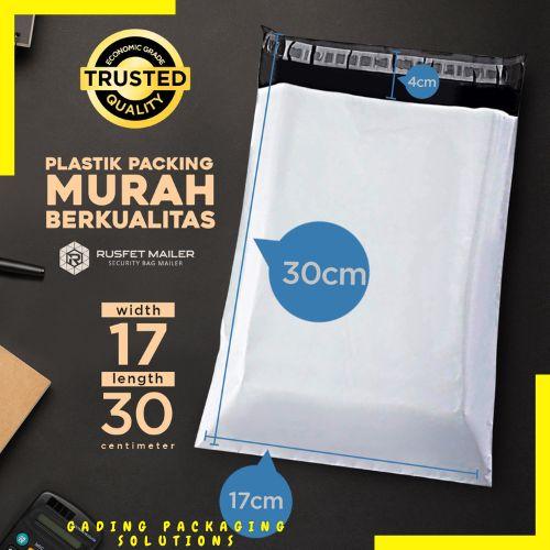 Jual AMPLOP PLASTIK POLYMAILER PACKING PACKAGING POLOS - Hitam, 17CM x ...