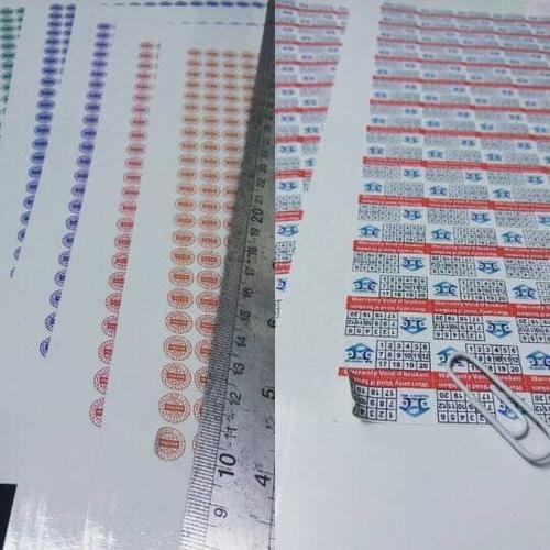 Jual Sticker Segel Garansi Bahan Pecah Telur FULL COLOR tanpa CUTTING ...