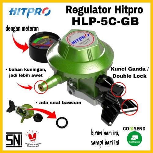 Jual Regulator Gas HITPRO Low Pressure / Regulator Double Lock - 5D-GB ...