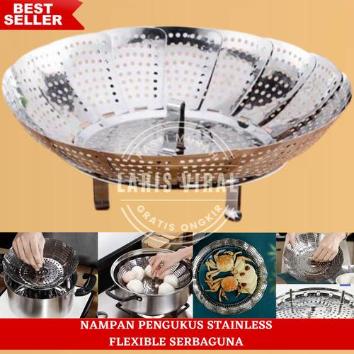 Jual Nampan Pengukus Praktis Serbaguna|Alat Kukus Flexible Stainless ...