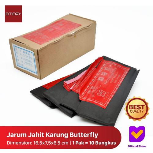 Jual JARUM JAHIT KARUNG BUTTERFLY ( ISI 10 BUNGKUS HITAM ) - Jakarta ...