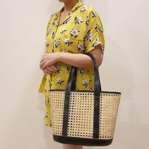 Jual Ocean Rattan Bag - Tas Pantai Rotan Open Webbing, Handmade Rattan ...