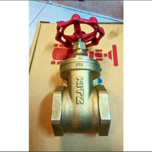Jual Gate Valve KITZ Kuningan Drat 1" inch - Jakarta Barat - Sumber perkasa Teknik | Tokopedia