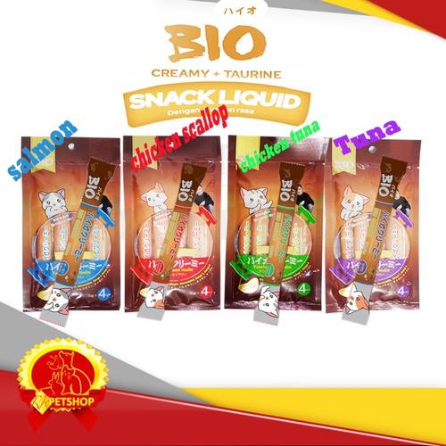 Jual Cat Food Snack BIO CREAMY 60 gr makanan cemilan kucing murah ...