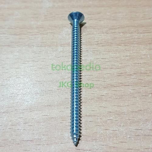 Jual Skrup Baut tapping screw FH 10x3 kepala rata galvanis - Kota ...