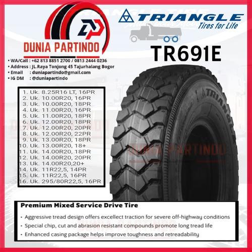 Jual Ban Truk TRIANGLE TR691E Uk. 8.25R16 -14.00R20 Chat Untuk Diskon ...