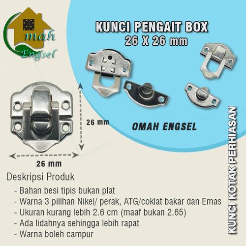 Jual Kunci Pengait box/ kunci kotak perhiasan/ gembok tas/ key 2.65 ...