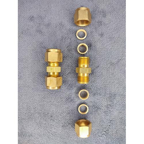 Jual Union Connector 3/8 OD tube x 3/8 OD Tube Brass Hylok - Kab ...