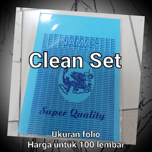 Jual 100 lembar kertas buffalo folio isi 100 lembar biru benhur ...