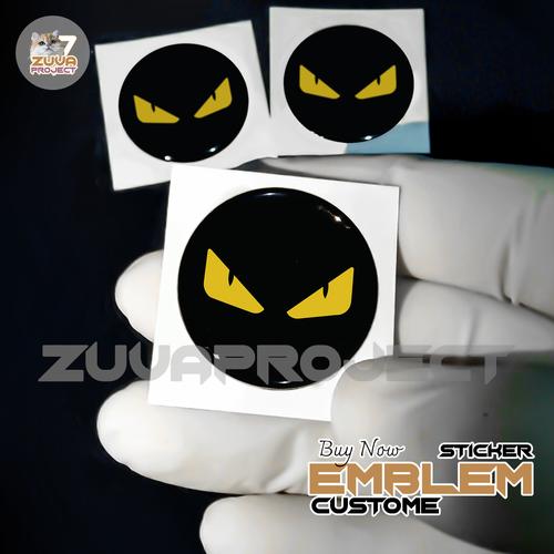Jual STICKER EMBLEM 3D FENDI MONSTER TIMBUL UKURAN KALIPER REM MOTOR ...