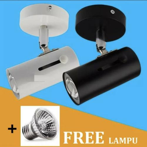 Jual Paket lampu plafon fiting e27 + lampu spotlight led spotlight 3cm ...